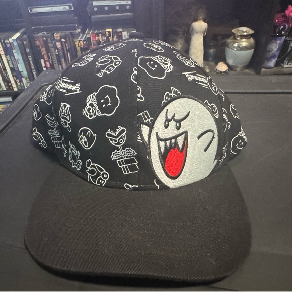 Nintendo | Accessories | Nintendo Black And White Super Mario Cap ...